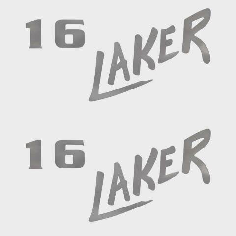 Lund Boat Brand Decals | Laker White Sticker (Set of 2) - Walmart.com