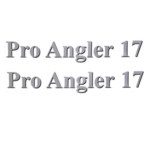 Lund Boat Decals 1986351 | Pro Angler 17 Silver Stickers (Pair ...