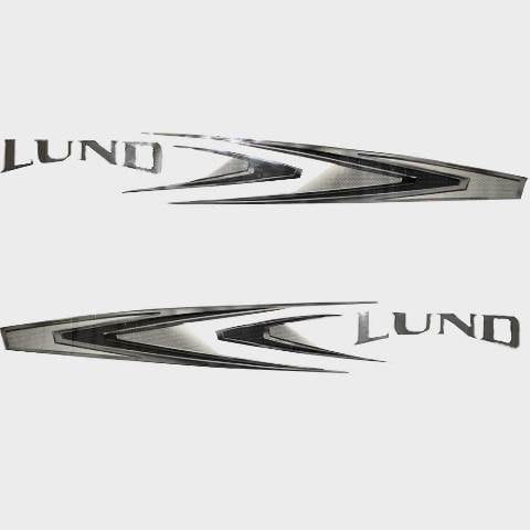 Lund Boat Logo Decal 2280382 | Crossover 2018 Gray Black (Set of 2 ...
