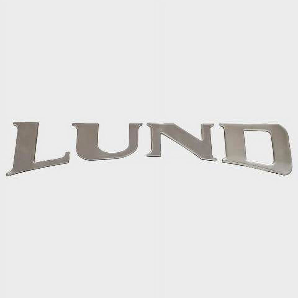 Lund Boat Raised Emblem Logo Decal 2259027 | Silver 24 1/4 x 5 Inch ...