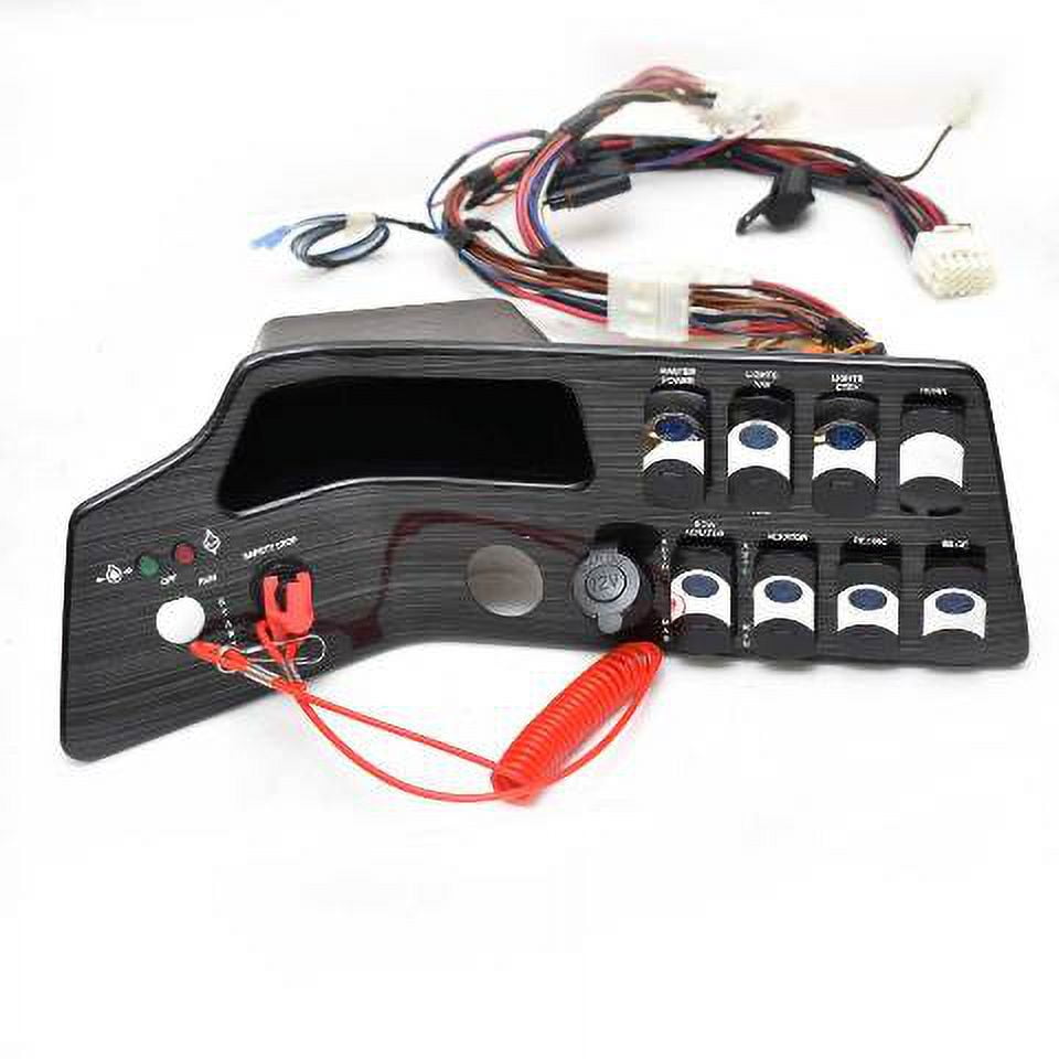 Lund Boat Switch Panel 2207769 | 16 x 5 3/8 Inch Black Faux Woodgrain ...