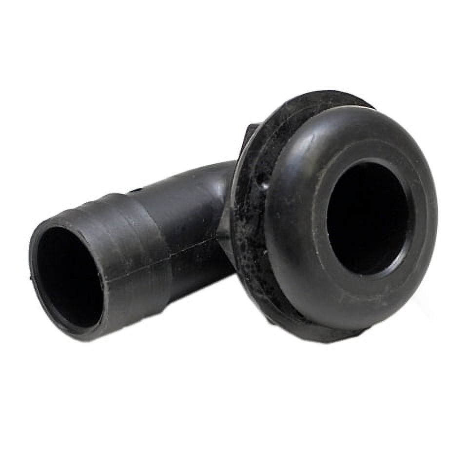 Lund Boat Thru Hull Connector 2005482 | Elbow 1 1/8 Inch Black Plastic ...