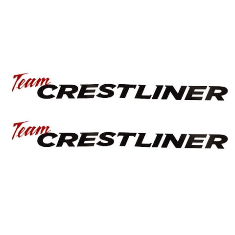 Lund Boay Decals 2083399 | Team Crestliner Red / Black Vinyl (Pair ...
