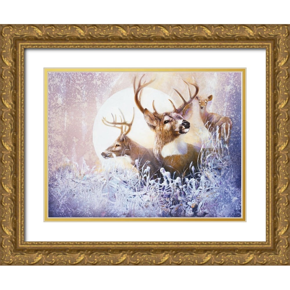 Lund, Denton 18x15 Gold Ornate Wood Framed with Double Matting Museum ...