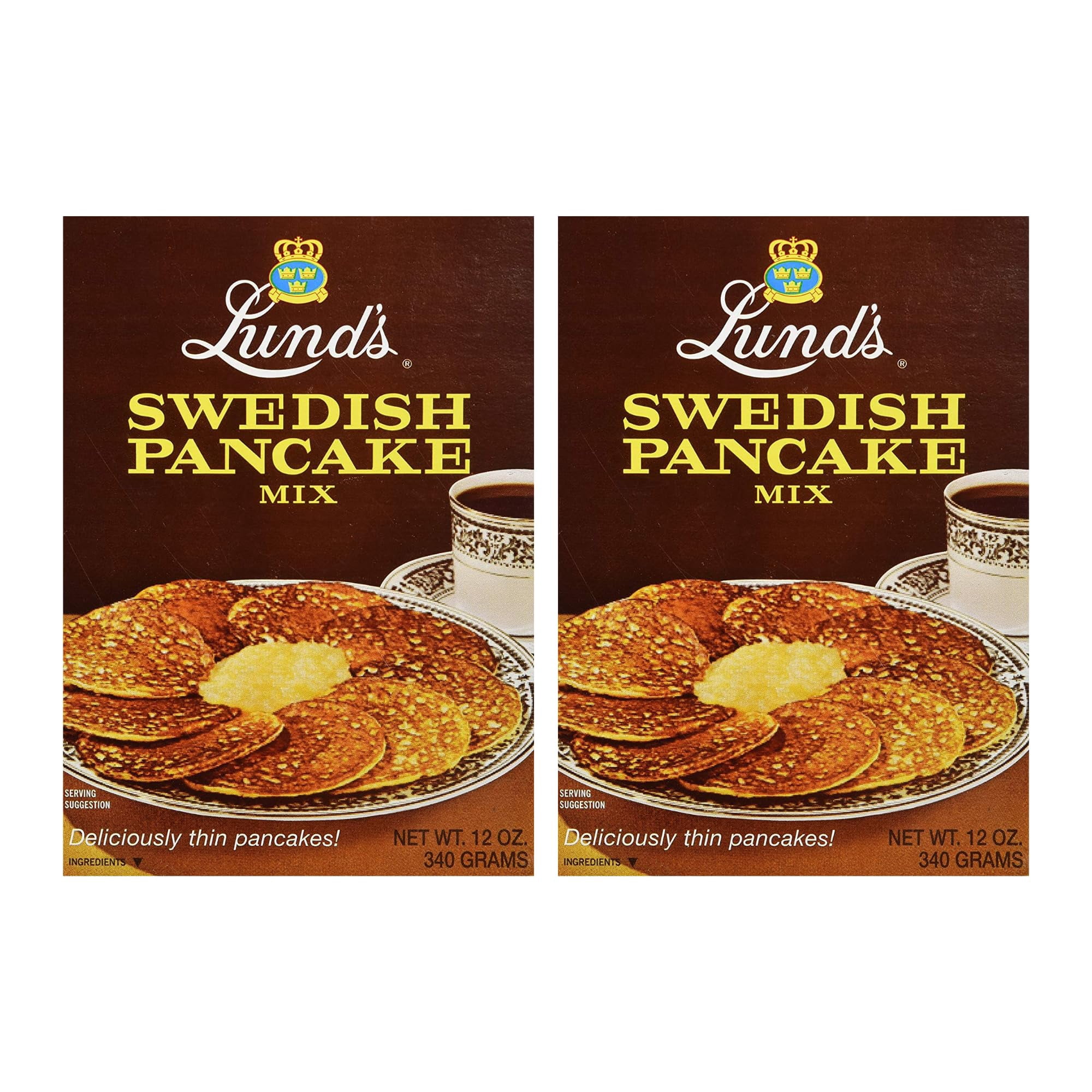 Lund’s Swedish Pancake Mix, GGA1 Deliciously Thin & Light Pancakes, 12 ...