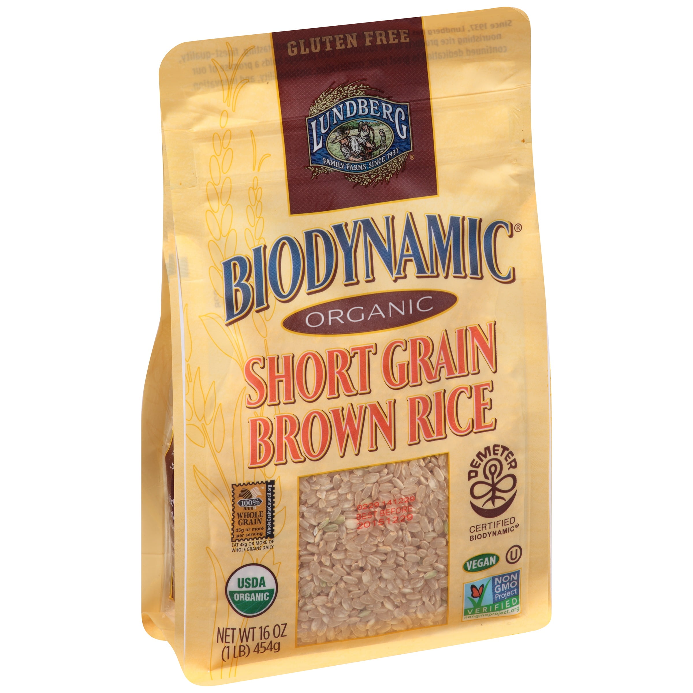 Lundberg® Biodynamic® Organic Short Grain Brown Rice 16 oz. Bag ...
