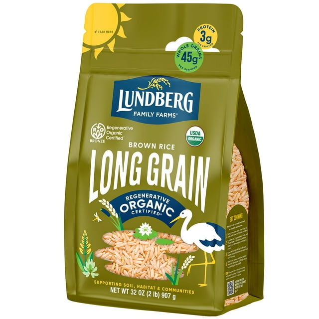 Lundberg Brown Rice, Regenerative Organic Certified AIS1 - Non-Sticky ...