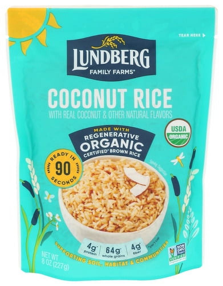 Lundberg Coconut Rice Riso Riso 8 oz (Pack Of 12) - Walmart.com