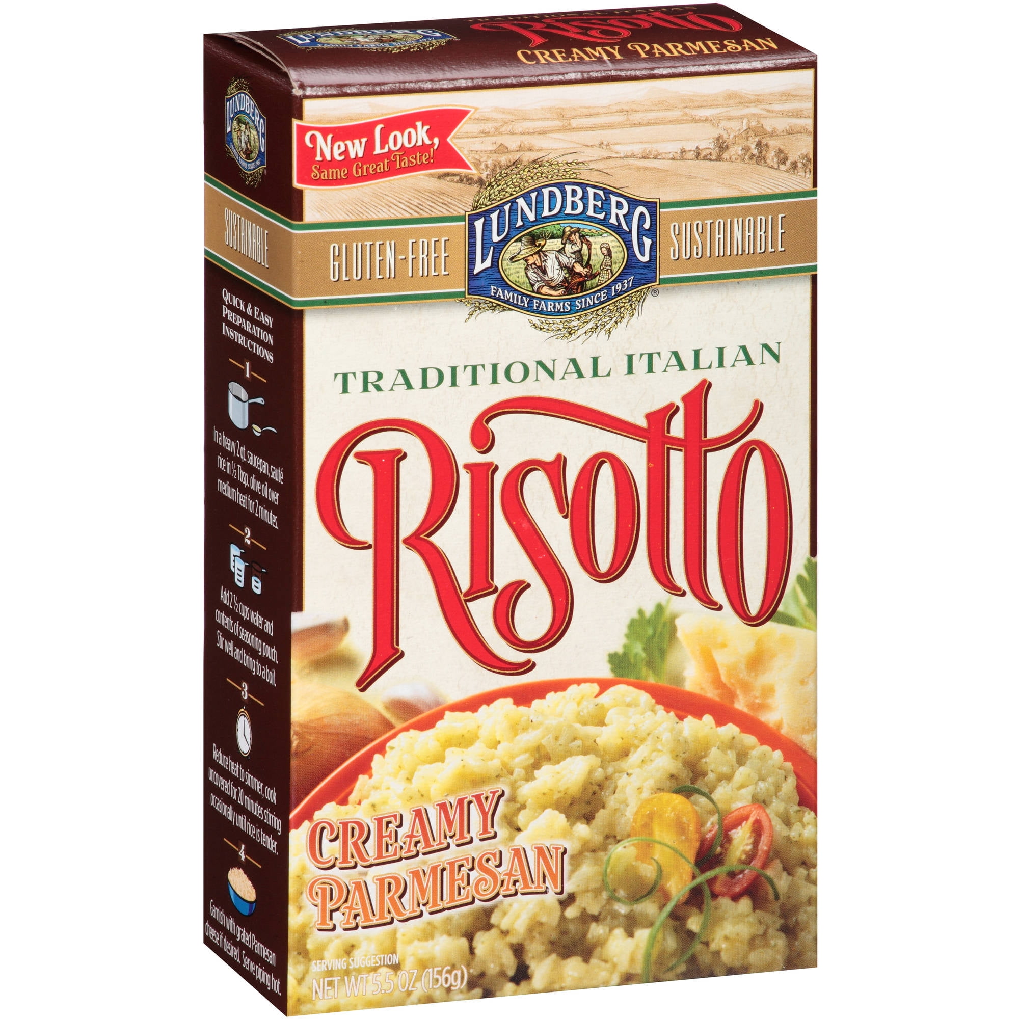 Lundberg Family Farms Gluten-Free Creamy Parmesan Risotto, 5.5 oz ...