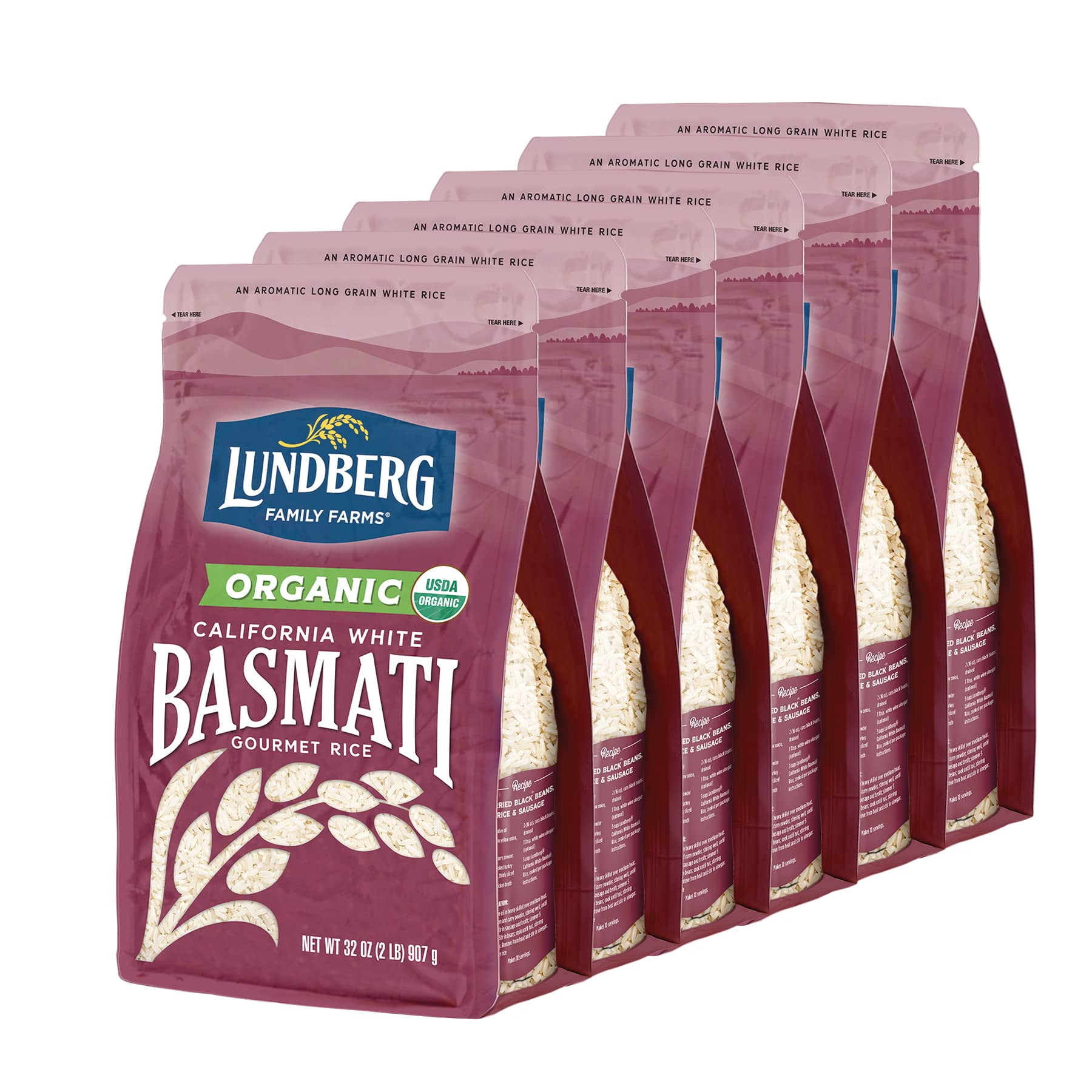 Lundberg Family Farms - Organic California White Basmati Rice, Pleasant ...