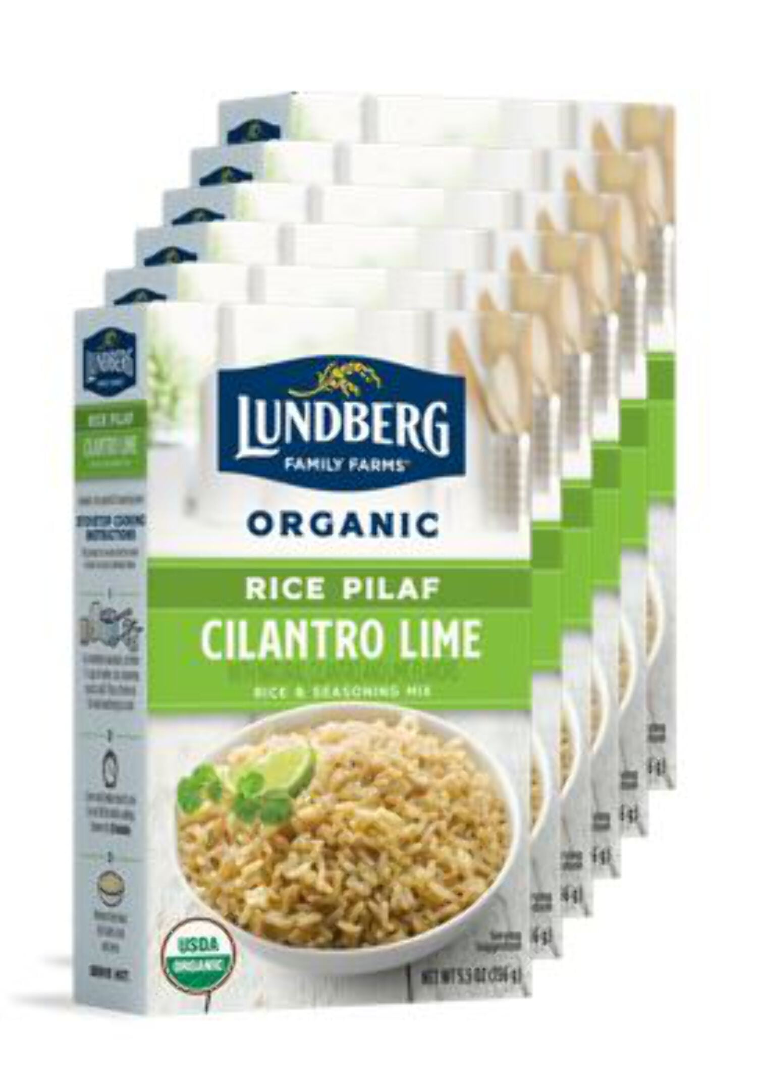 Lundberg Family Farms Organic Cilantro Lime Rice - 6 ct - Walmart.com