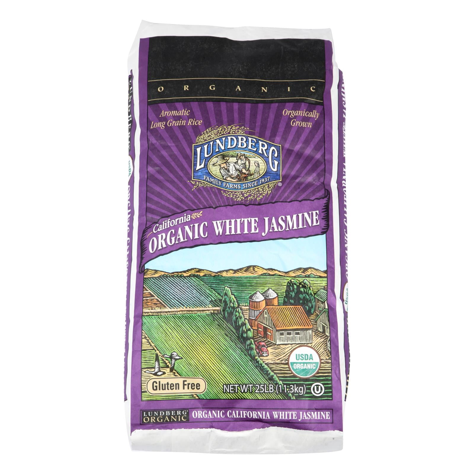 Lundberg Family Farms, Organic Jasmine White Rice, 7 Lbs - Walmart.com