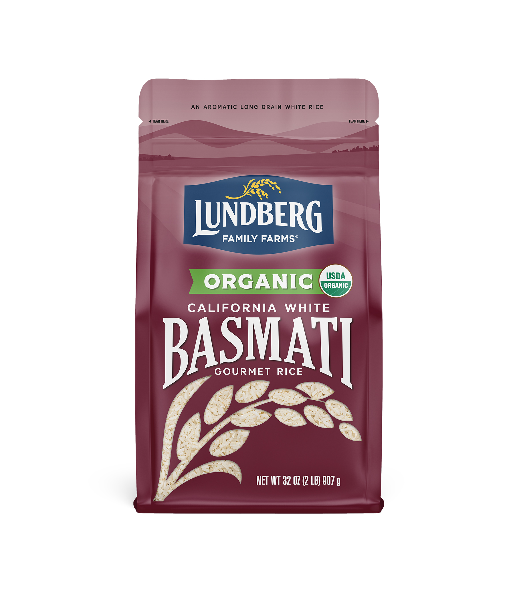 Lundberg Family Farms Eco-Farmed California White Basmati Rice, 25 Lb ...