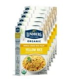 Organic Whole Grain Yellow Rice, Savory Turmeric Blend, Vegan, 6 oz, 6 ...