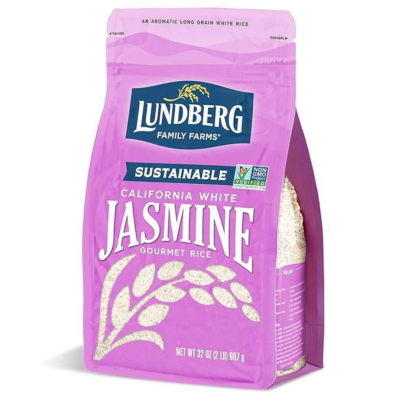 Lundberg Jasmine Rice, Long Grain White Rice - Non-Sticky, Fluffy ...