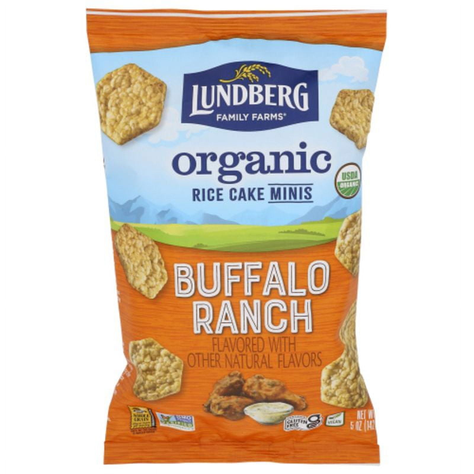 Lundberg Organic Buffalo Ranch Mini Rice Cakes 5 oz - Walmart.com