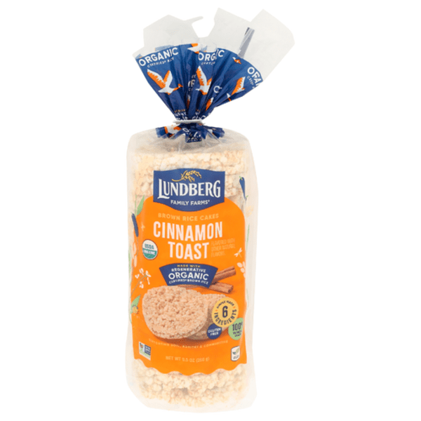 Lundberg Organic Cinnamon Toast Rice Cakes 9.5 oz - Pack of 3 - Walmart.com