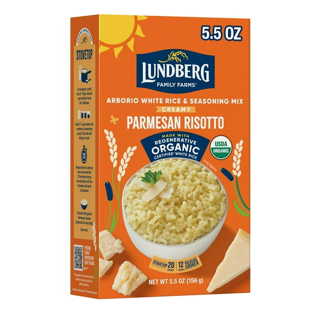 Lundberg Organic Creamy TWE5 Parmesan Risotto Seasoned Rice ...
