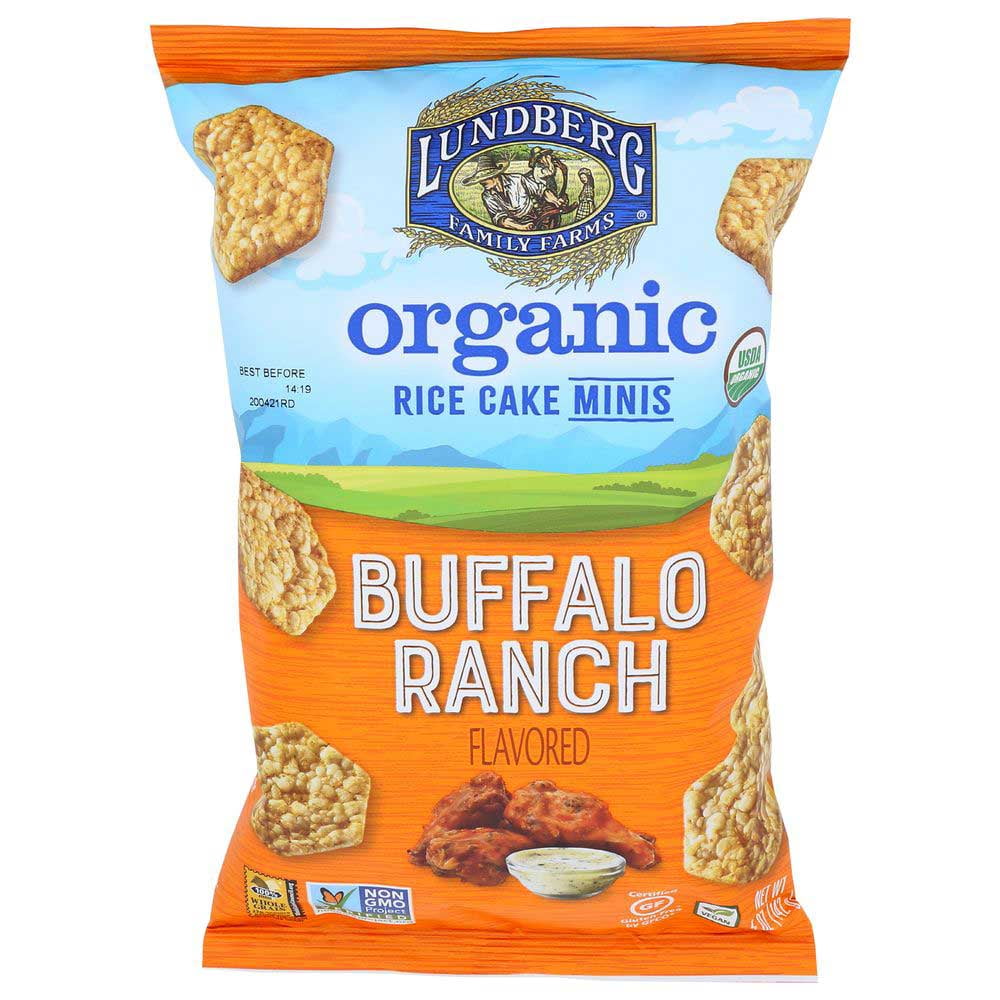 Lundberg Organic Mini Buffalo Ranch Rice Cake, 5 Ounce -- 6 per Case ...