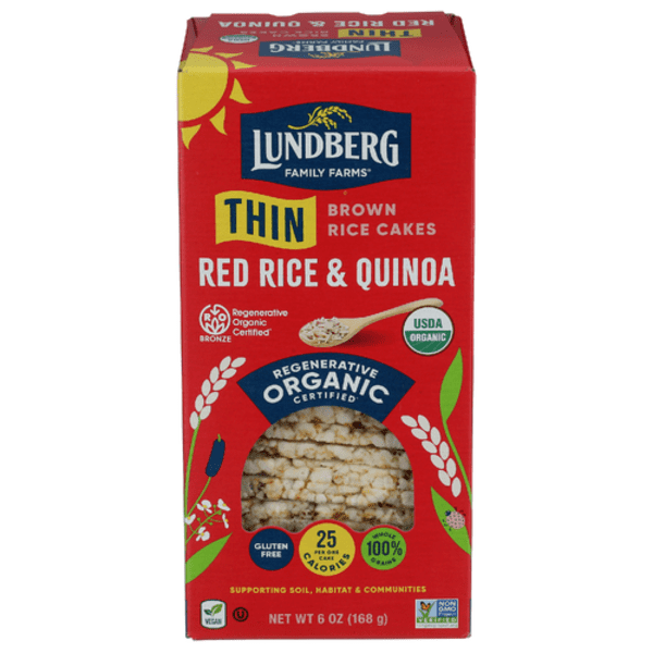 Lundberg Organic Red Rice & Quinoa Thin Stackers 6 oz - Pack of 2 ...
