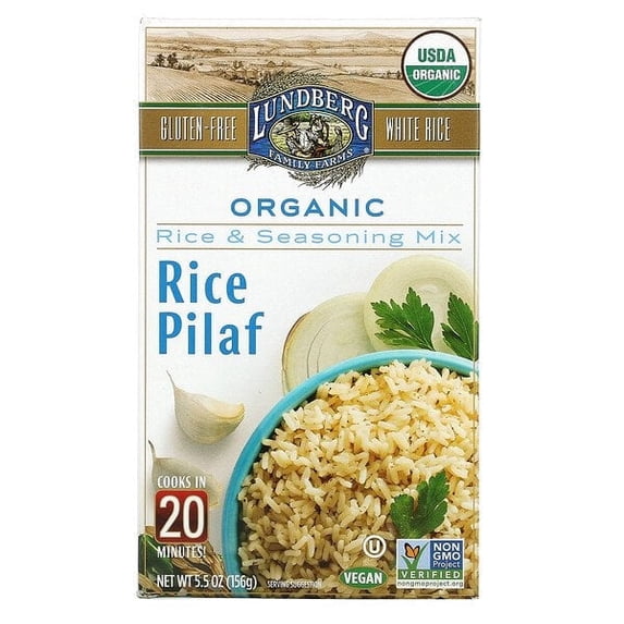 Lundberg Organic Rice Pilaf Original -- 5.5 oz Pack of 2 - Walmart.com