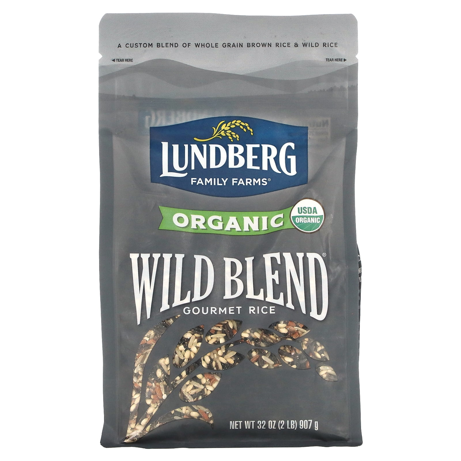 Lundberg Family Farms, Wild Blend Gourmet Rice, Whole Grain, 32 oz ...