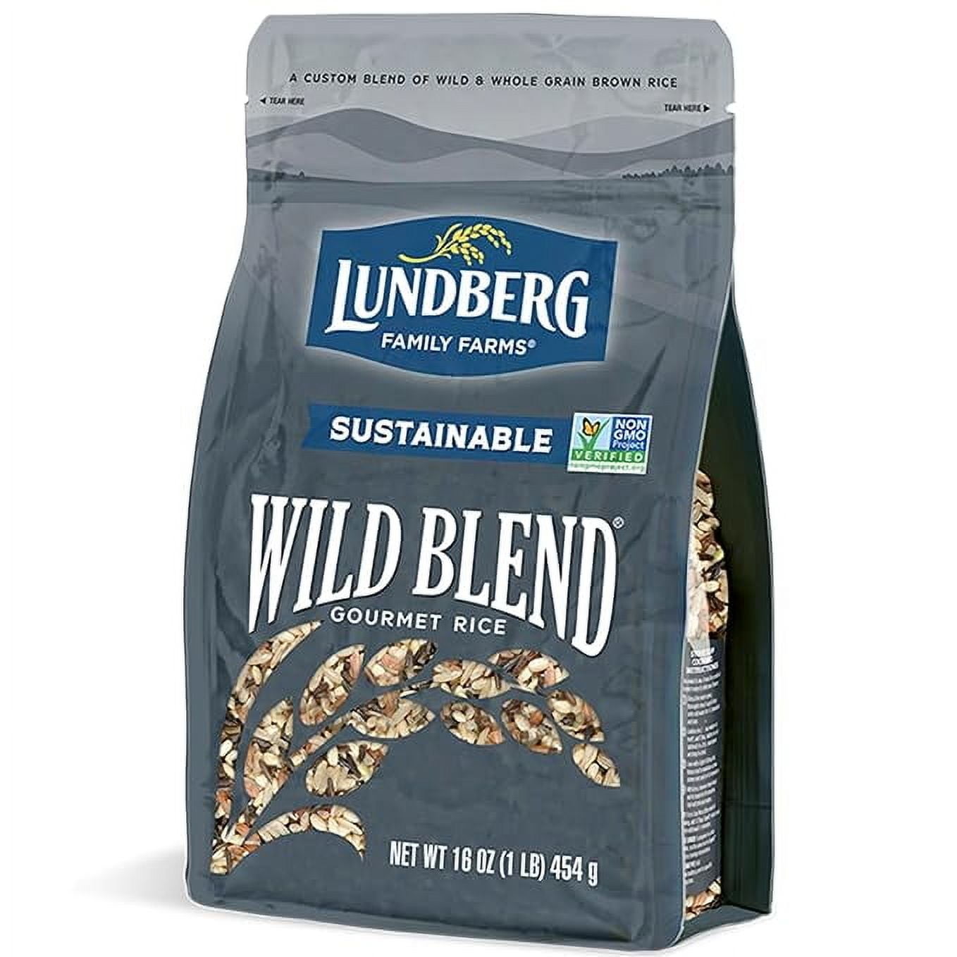 Lundberg Wild Blend Rice - Wild Rice Blended with Long Grain Brown Rice ...