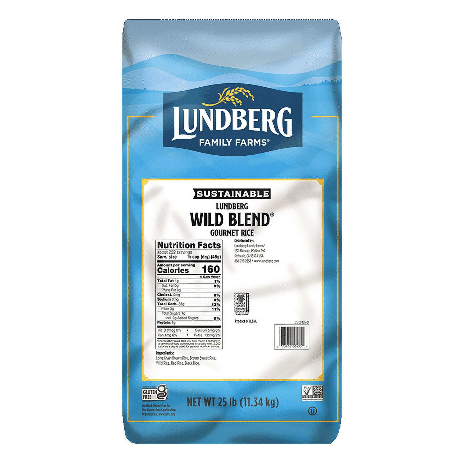 Lundberg, Whole Grain Rice, Wild Blend 3 Lbs, Colorful & Savory ...