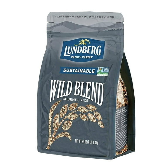 Lundberg Organic Long and Short Grain Wild Rice Blend, 4 Pounds ...