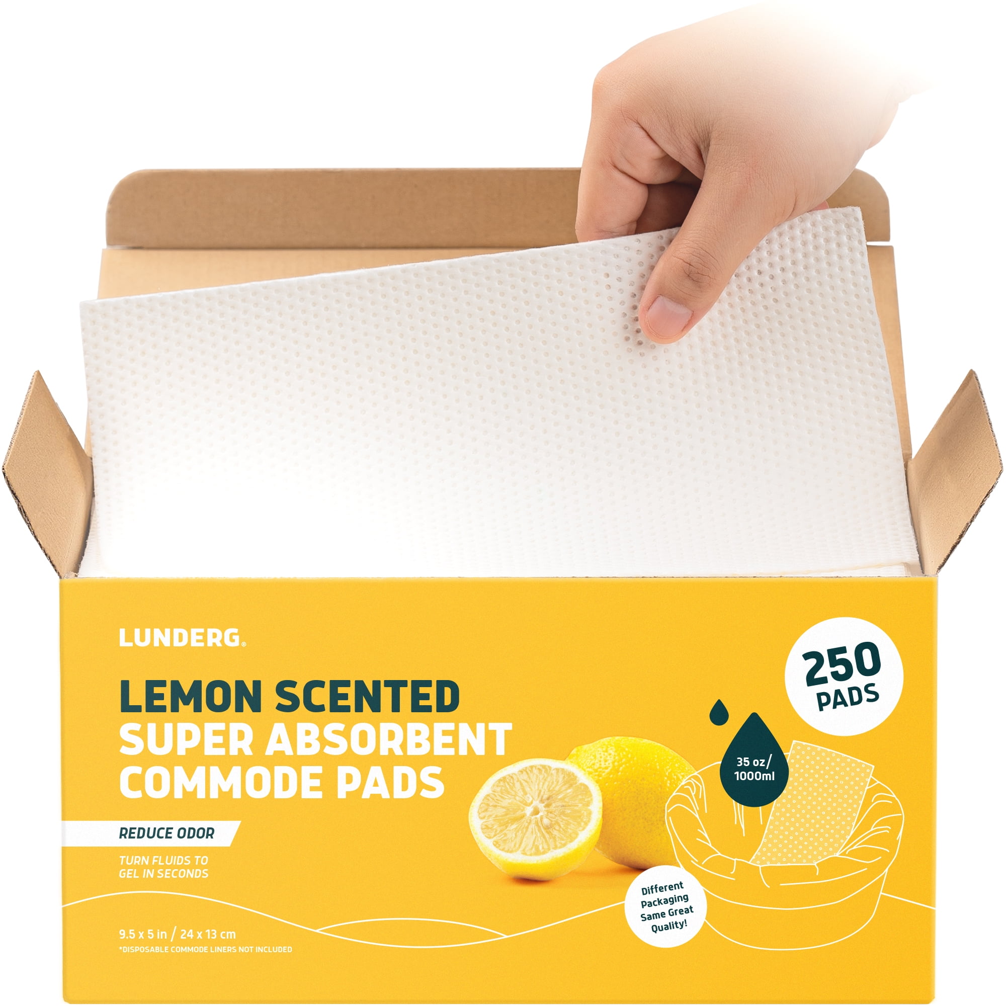 Lunderg Lemon Scented Super Absorbent Pads - Medical Grade for Adult ...