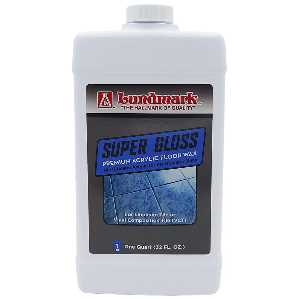 Lundmark Super Gloss Acrylic, Extra Heavy-Duty Hard Finish Floor Wax ...