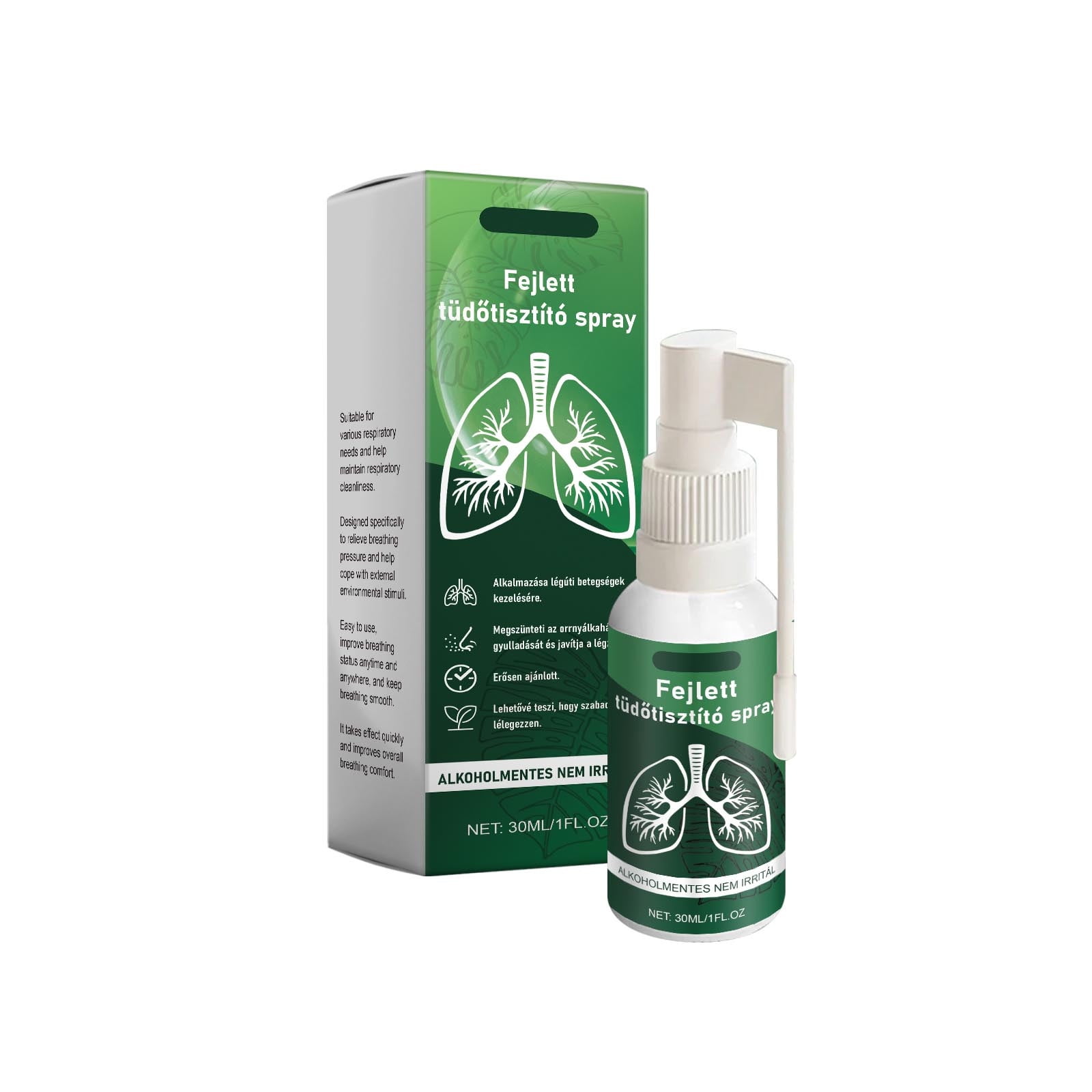 Lung Breathing Spray Clears Mucus From The Lungs And Promotes Smooth ...