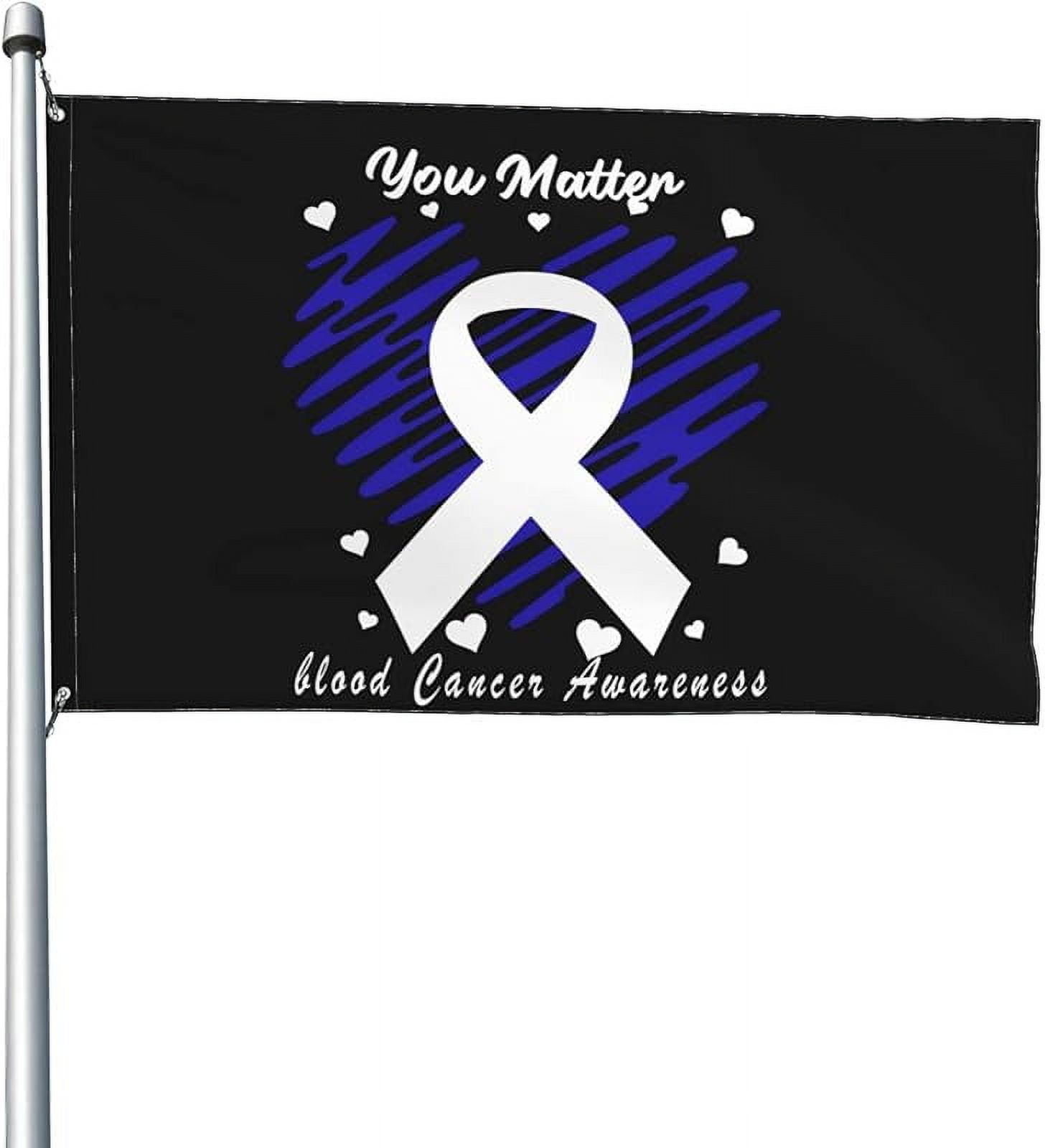 Lung Cancer Awareness Flags 4x6 Ft Banner Patio Lawn & Garden Outdoor ...