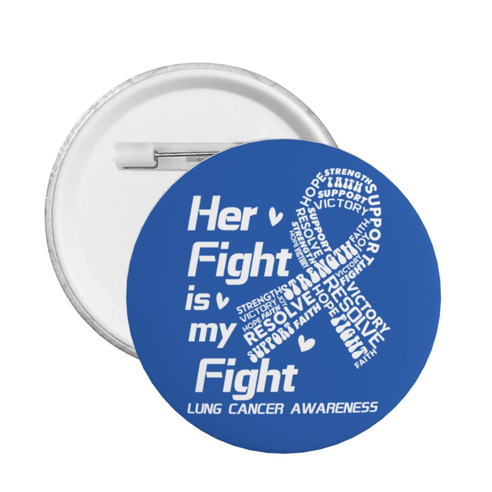 Lung Cancer Awareness Month Circular Button Fashion Badge Decoration ...
