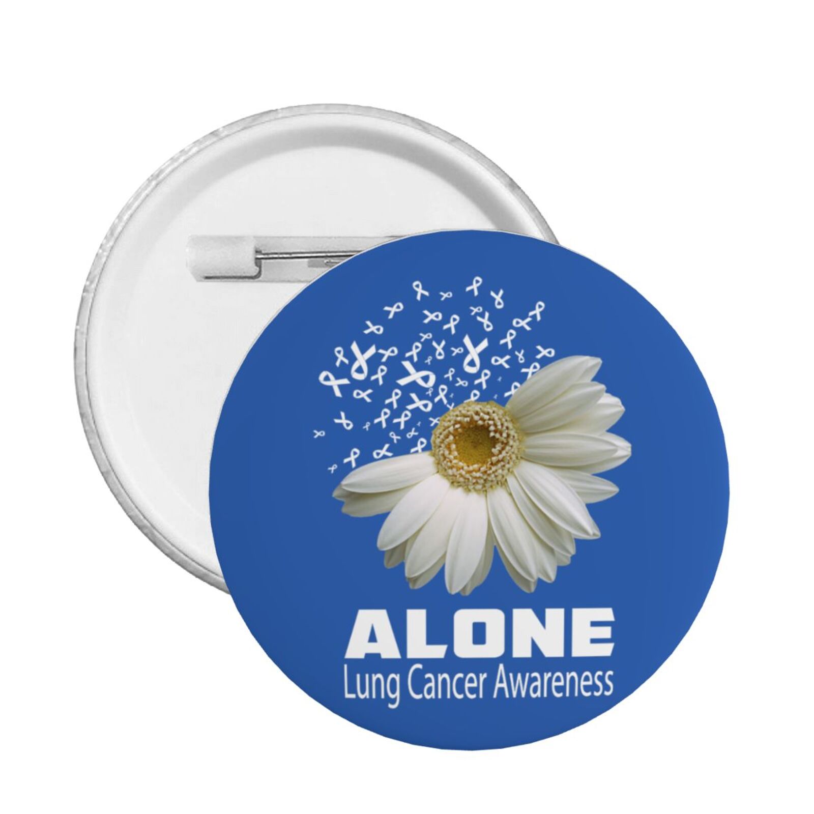 Lung Cancer Awareness Month Circular Button Fashion Badge Decoration ...