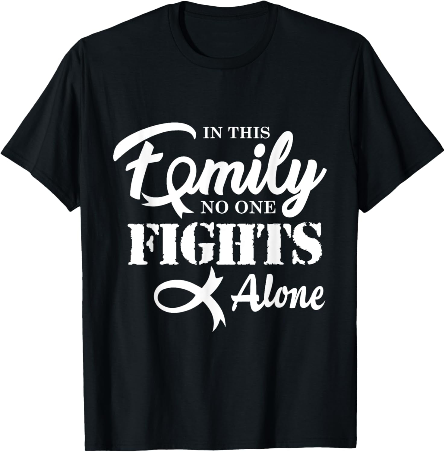 Lung Cancer Fight Cancer Ribbon T-Shirt - Walmart.com