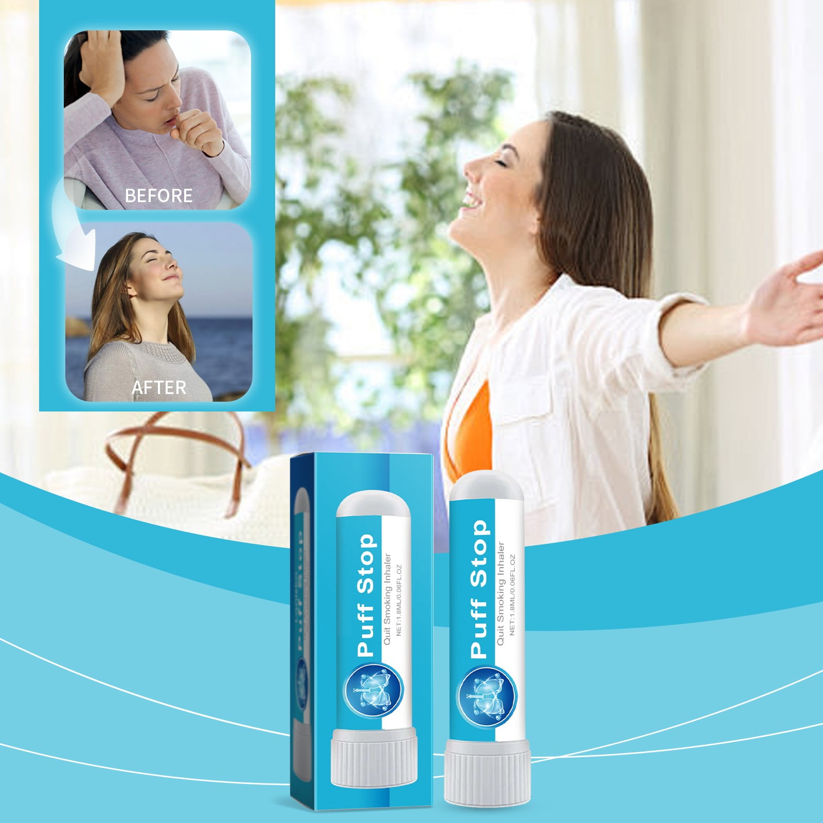 Lung Cleansing Quit Nasal Inhaler Enhance Breathing Promote Clear ...