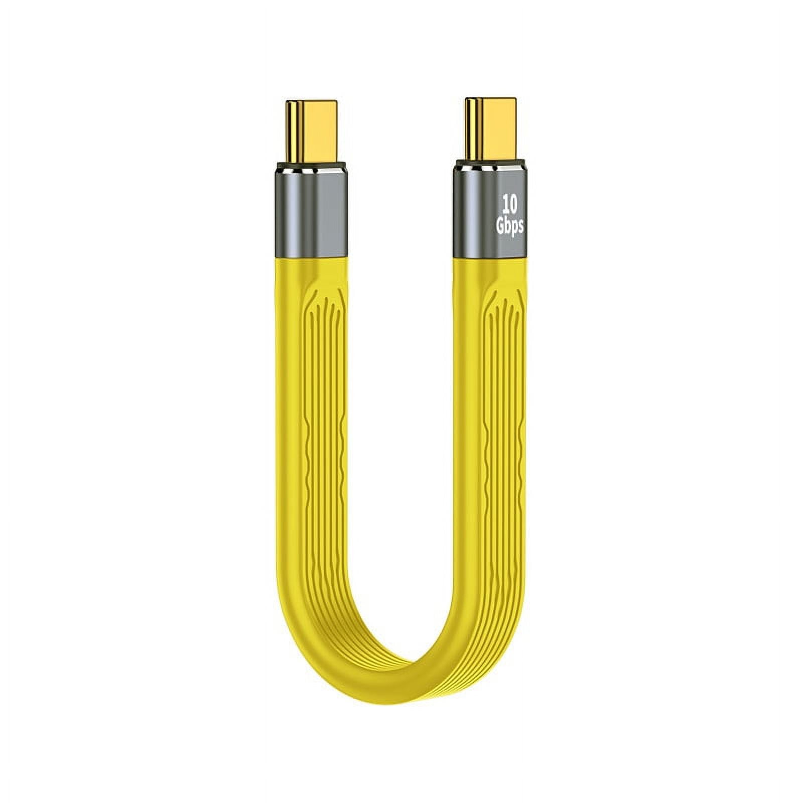 Luniquz 10Gbps C to C Male Cable 0.33ft /4 inch,10 Gbps Short Type-C 3. ...