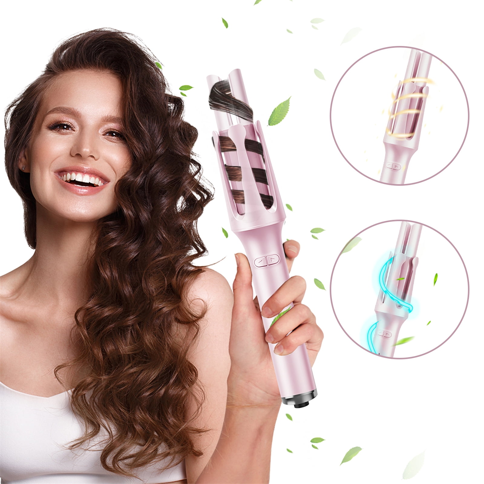 Luniquz Automatic Hair Curler, Ceramic Electric Styler, Fast Heating ...