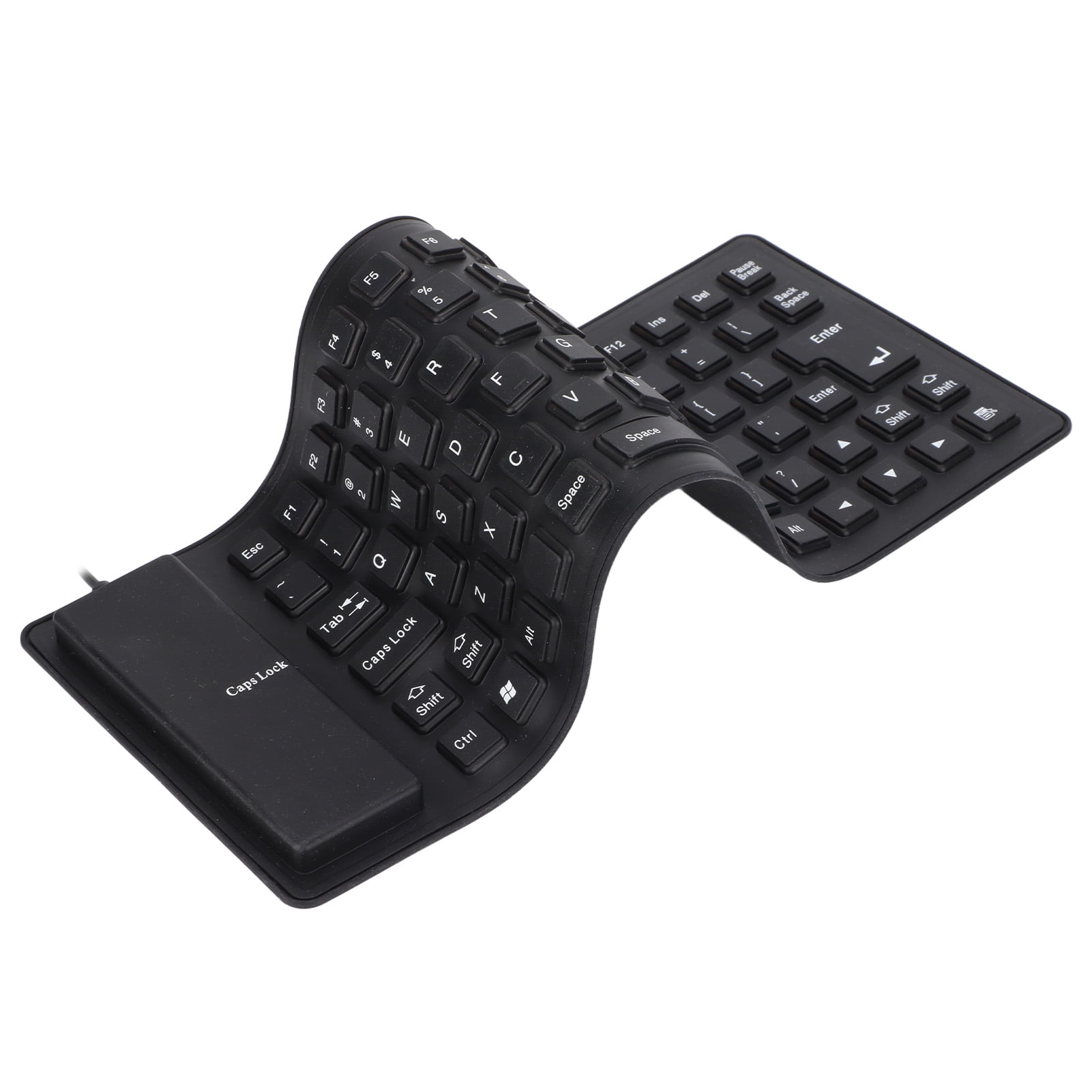 Luniquz Foldable Silicone Keyboard, USB Wired 85 Keys Waterproof Rollup ...