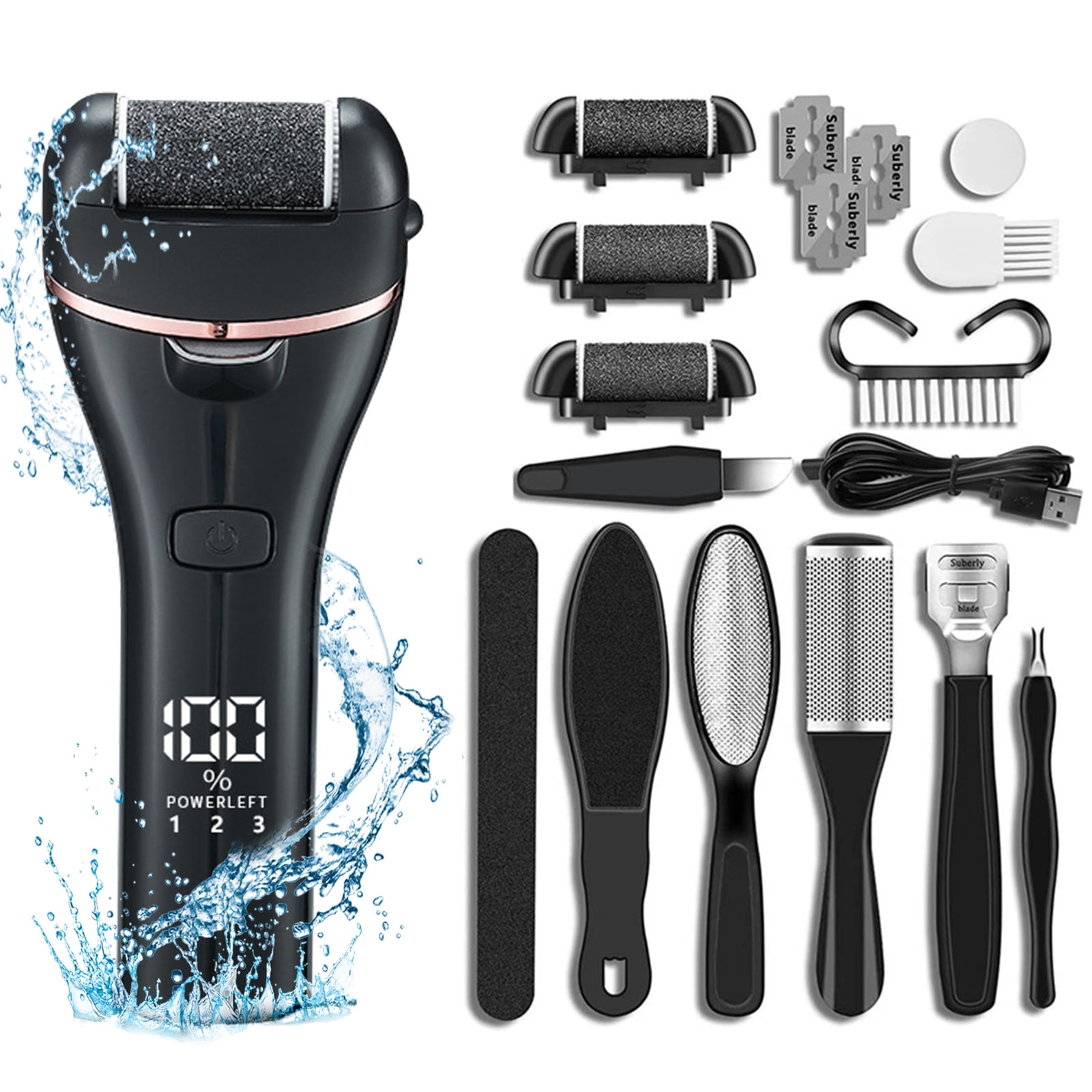 Luniquz Foot Callus Remover Electric Callus Remover for Feet, Electric ...