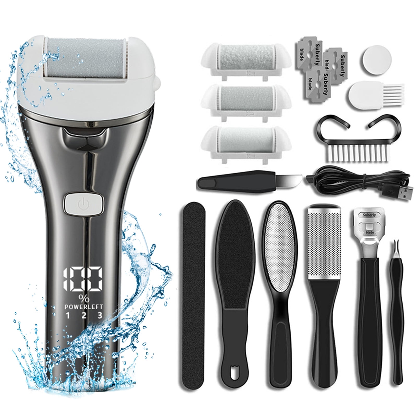 Luniquz Foot Callus Remover Electric Callus Remover for Feet, Electric ...