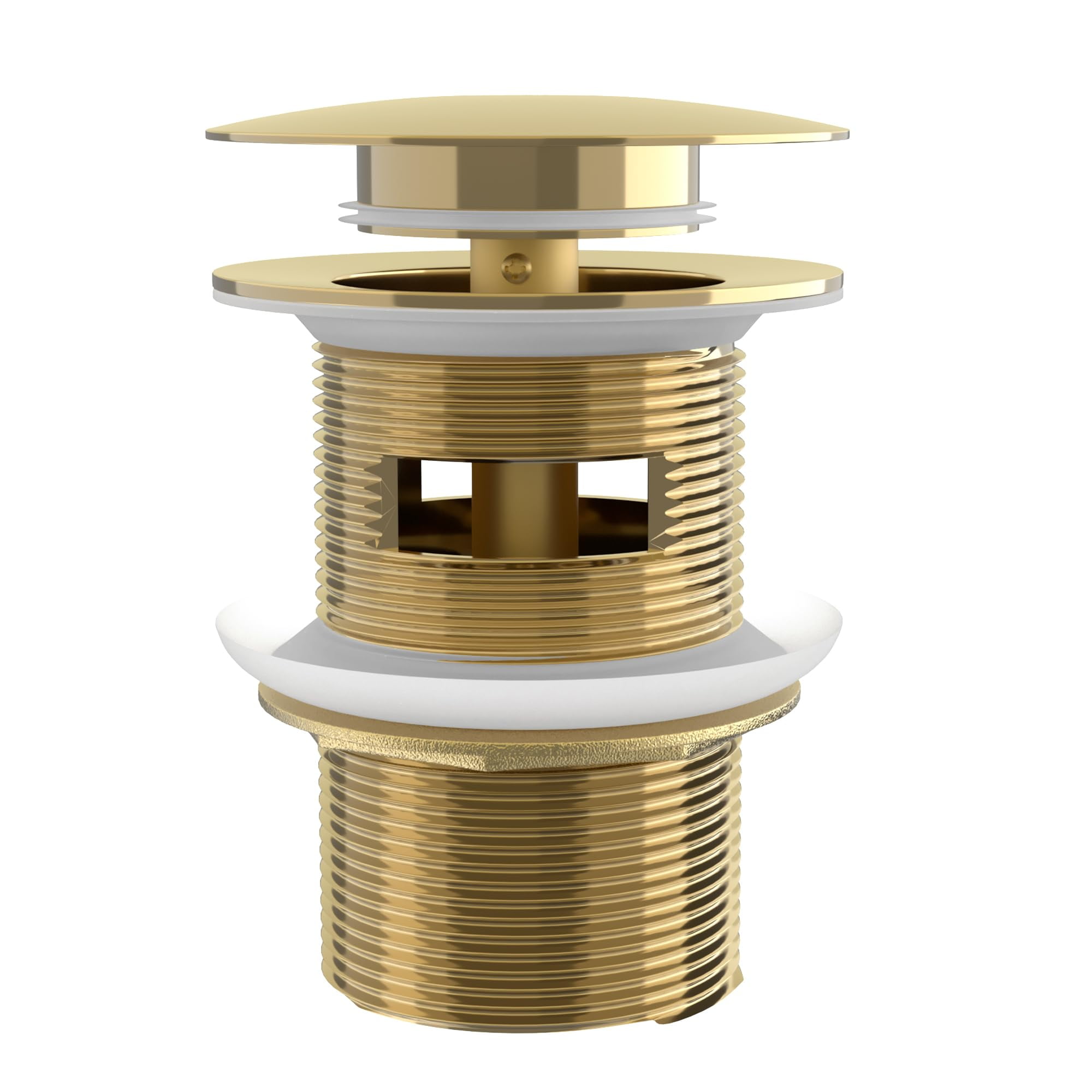 Luniquz Freestanding Tub Drain Gold Pop-up Drain for Free Standing ...