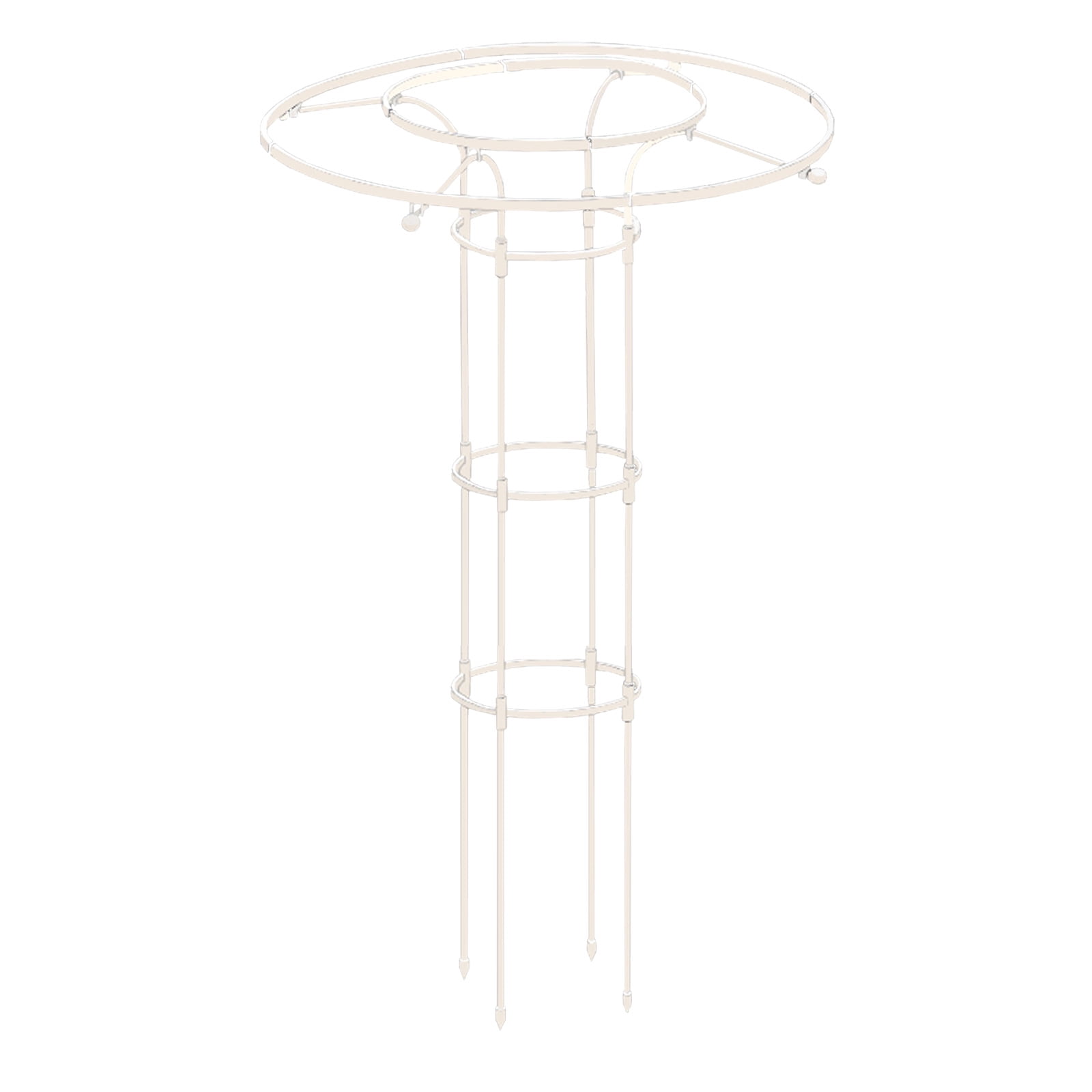 Luniquz Garden Plant Support Cages,Metal Garden Obelisk Outdoor Rose ...