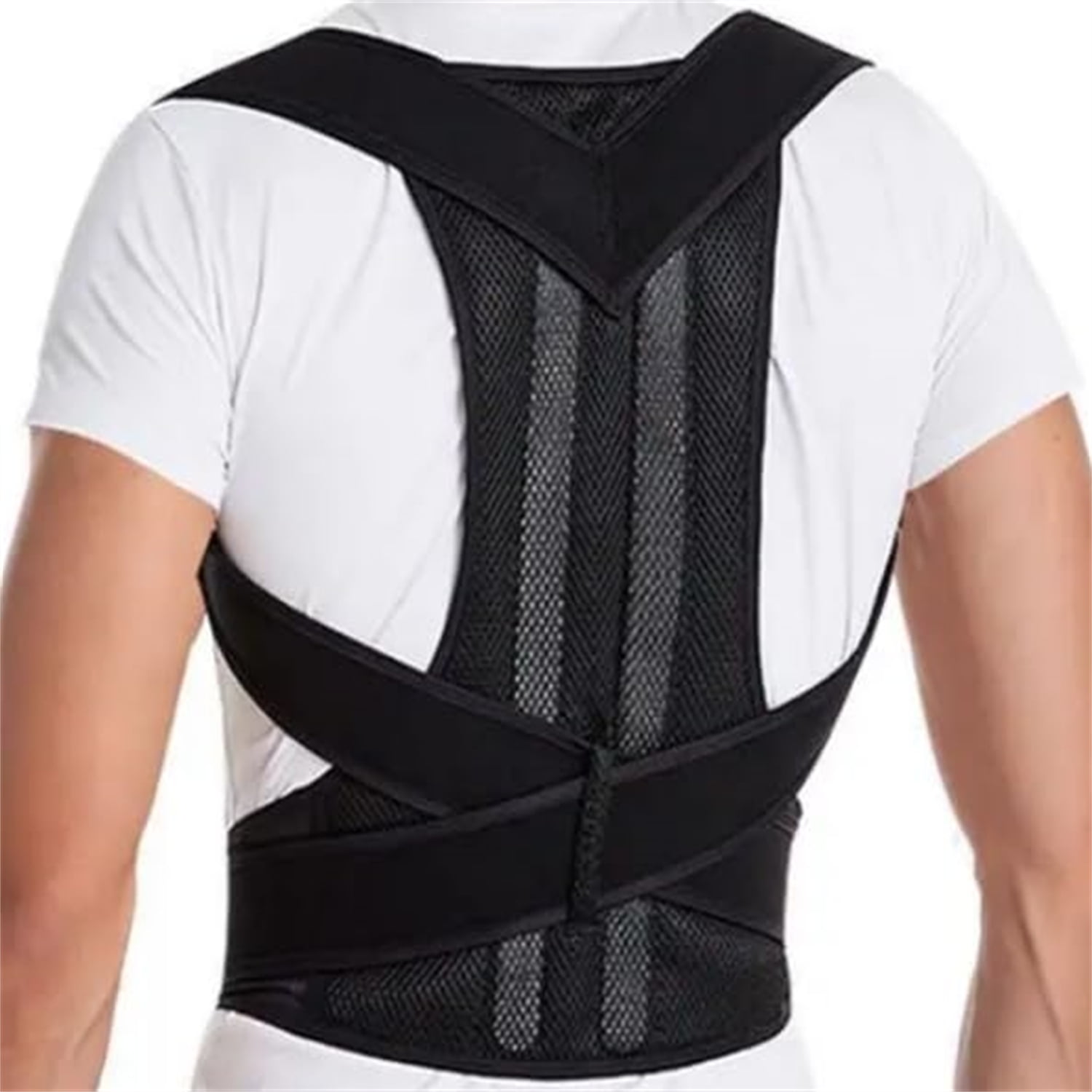 Luniquz Men's and Women's Back Brace Posture Corrector, Adjustable Back ...