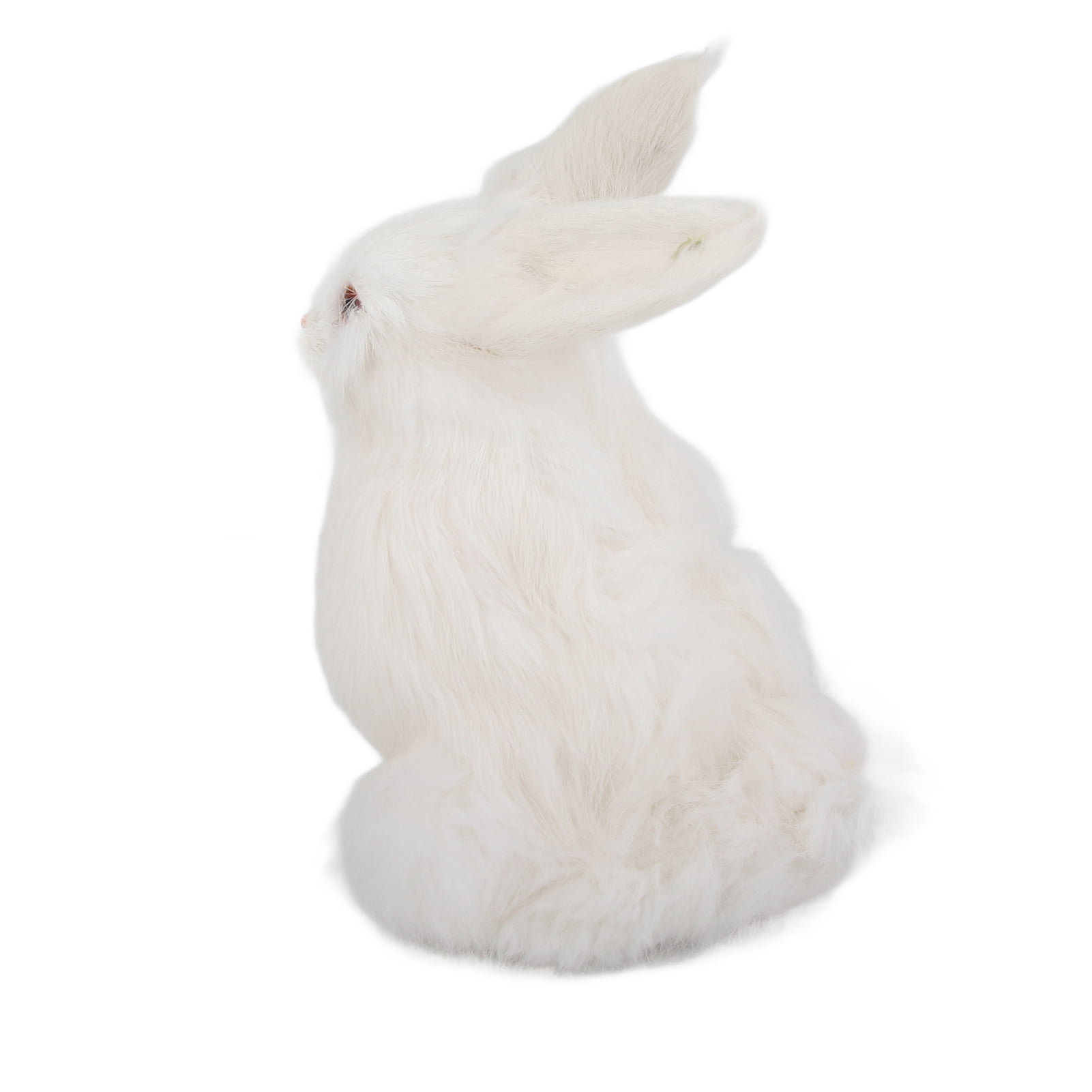 Luniquz Realistic Plush Rabbit Lifelike Animal Easter Home Ornament ...