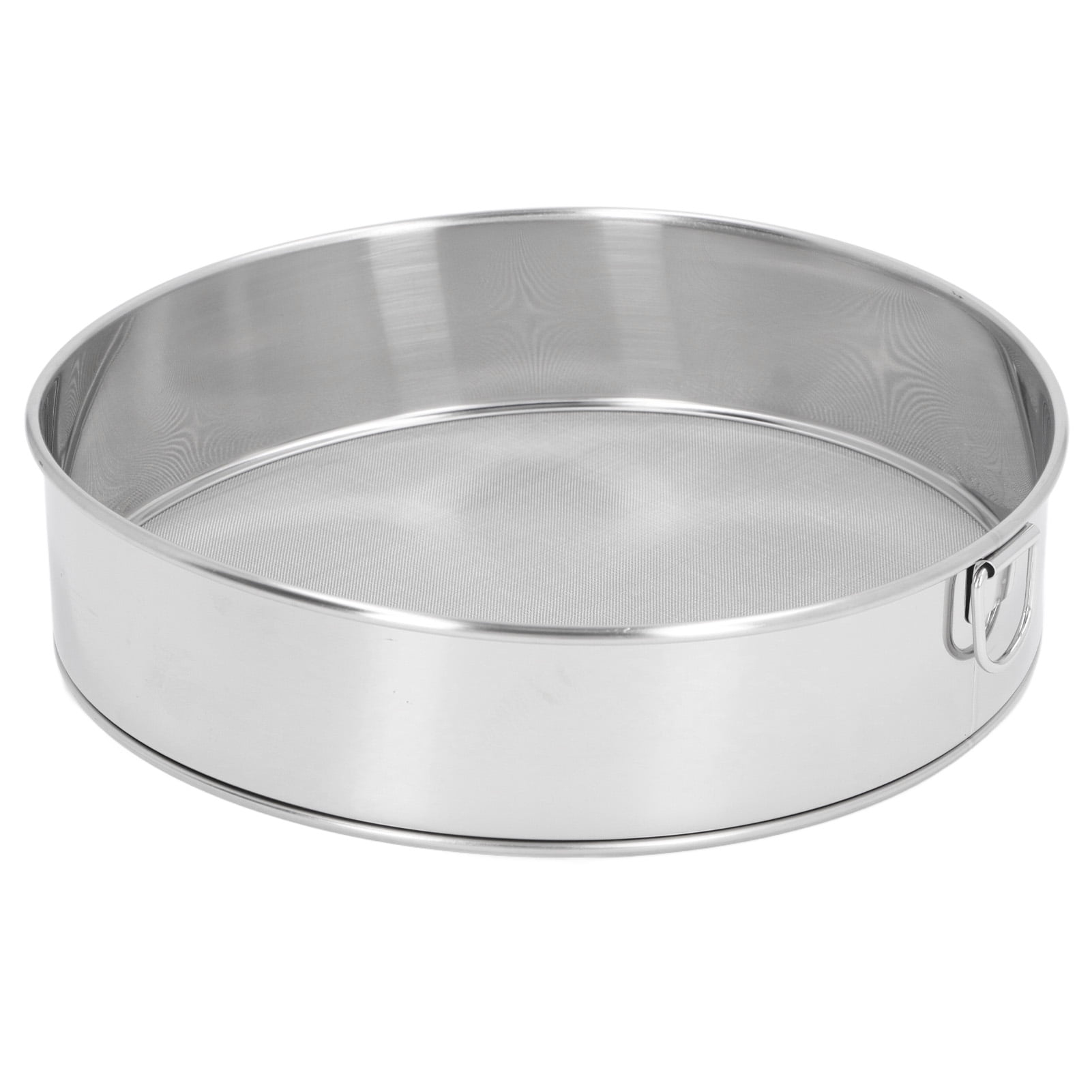 Luniquz Round Sifter 80 Mesh Large Size Silver Titanium Plated Filter ...