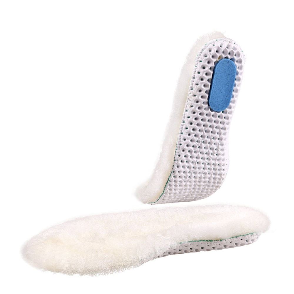 Sheepskin Sport Wool Insoles for Women & Men, Premium Thick Fur Fleece ...