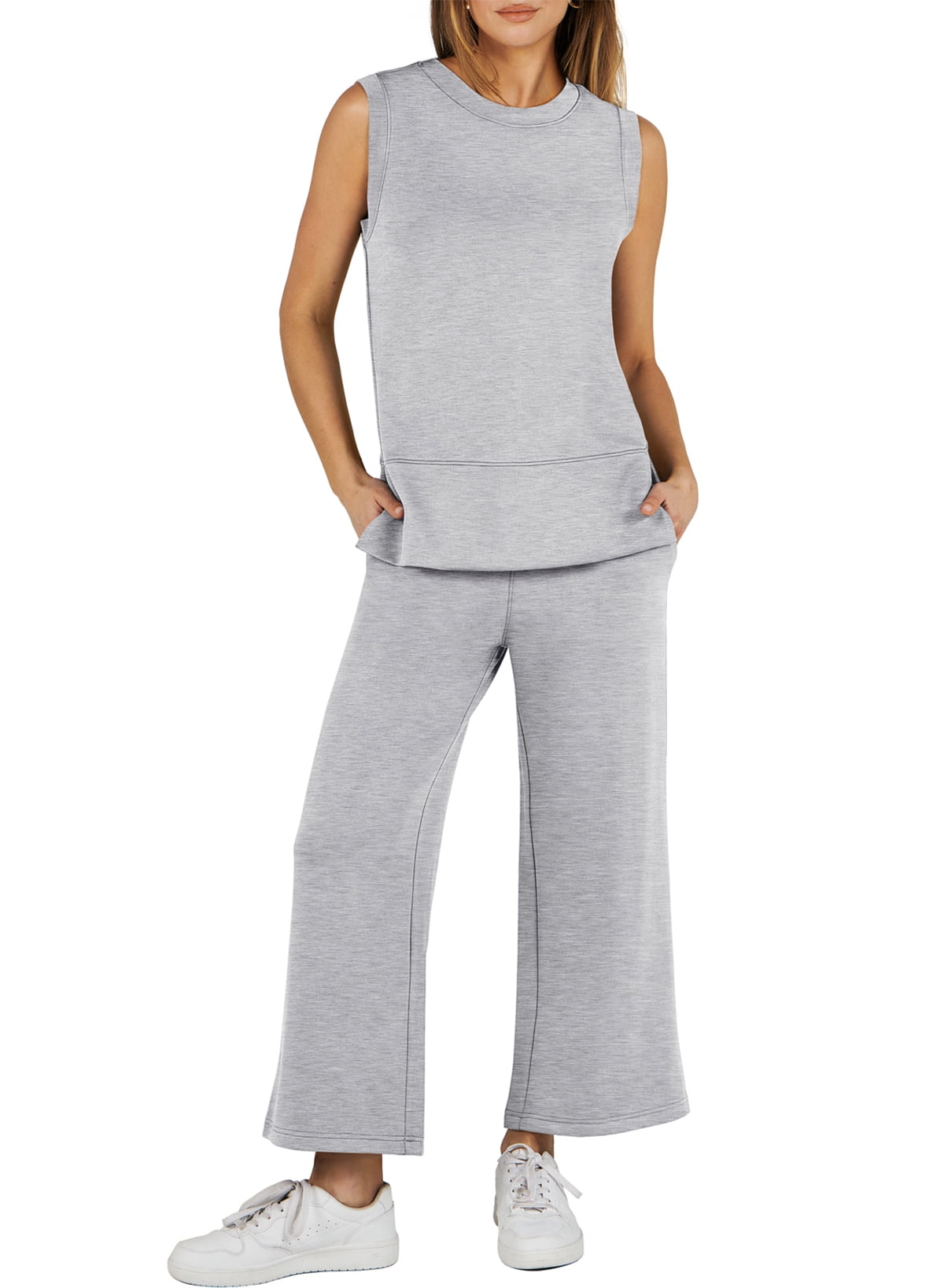 Luniro Womens Sweatsuits Summer 2 Piece Sets Matching Lounge Set ...