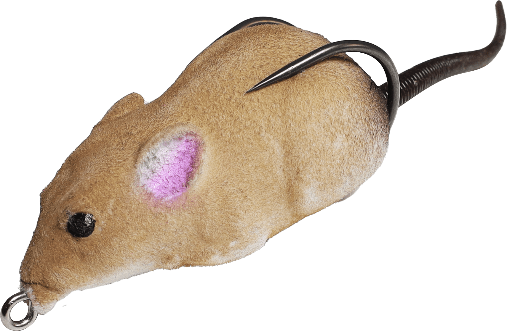 Lunkerhunt Furenzy Mouse Topwater Fishing Bait 2.5 inch Brown Soft Lure ...